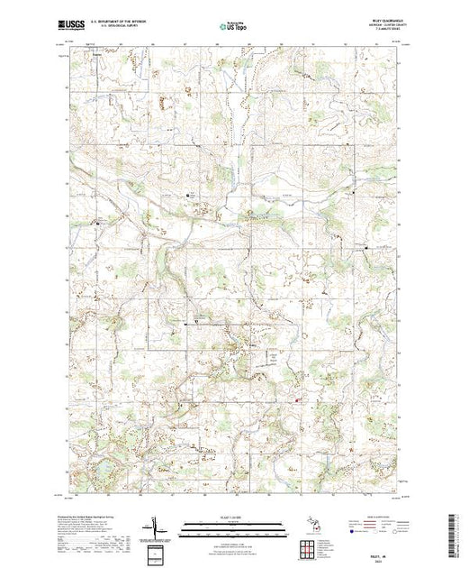 US Topo 7.5-minute map for Riley MI – American Map Store