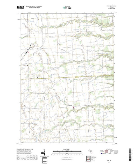 US Topo 7.5-minute map for Ruth MI – American Map Store