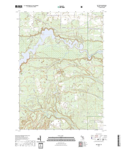 US Topo 7.5-minute map for Sid Town MI – American Map Store