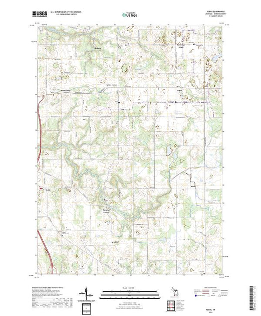 US Topo 7.5-minute map for Sodus MI – American Map Store