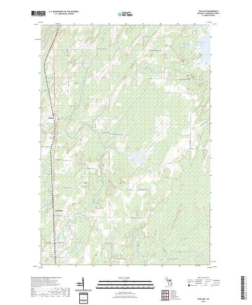 US Topo 7.5-minute map for Wallace MI – American Map Store