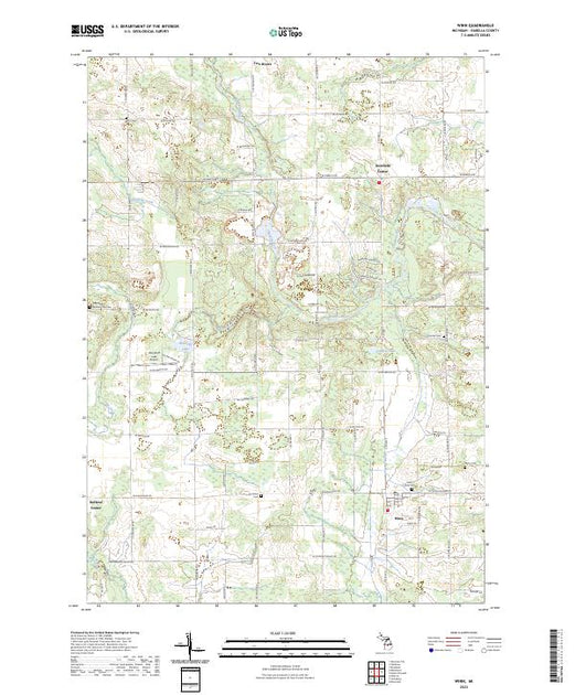 US Topo 7.5-minute map for Winn MI – American Map Store