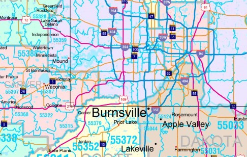 Color Cast Style Wall Map of Minnesota by Market Maps – American Map Store