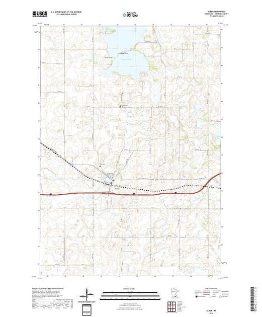 US Topo 7.5-minute map for Alden MN – American Map Store