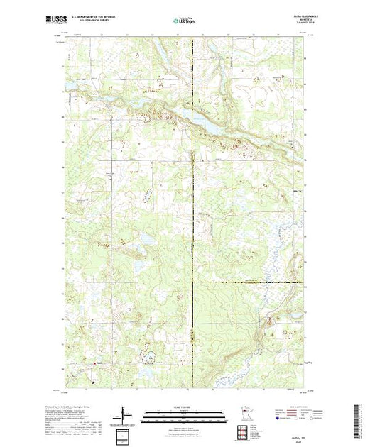 US Topo 7.5-minute map for Alida MN – American Map Store