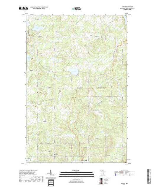 US Topo 7.5-minute map for Arnold MN – American Map Store