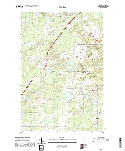 US Topo 7.5-minute map for Atkinson MN – American Map Store