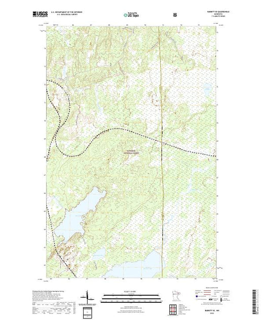 US Topo 7.5-minute map for Babbitt SE MN – American Map Store