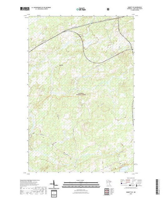 US Topo 7.5-minute map for Babbitt SW MN – American Map Store