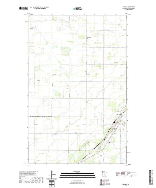 US Topo 7.5-minute map for Badger MN – American Map Store