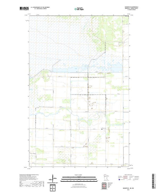 US Topo 7.5-minute map for Badger NE MNMB – American Map Store