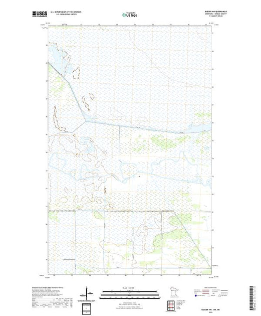 US Topo 7.5-minute map for Badger NW MNMB – American Map Store