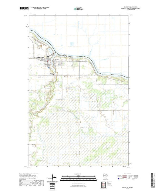 US Topo 7.5-minute map for Baudette MNON – American Map Store