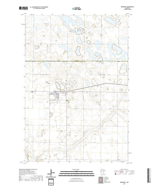 US Topo 7.5-minute map for Beardsley MN – American Map Store