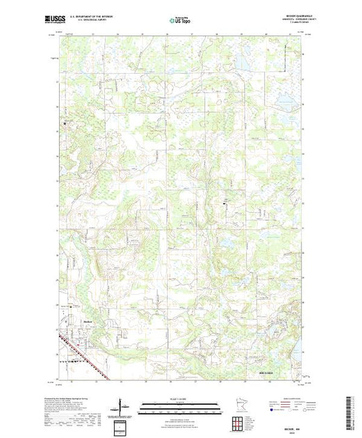 US Topo 7.5-minute map for Becker MN – American Map Store