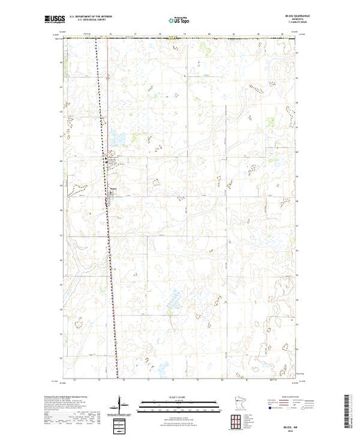 US Topo 7.5-minute map for Bejou MN – American Map Store