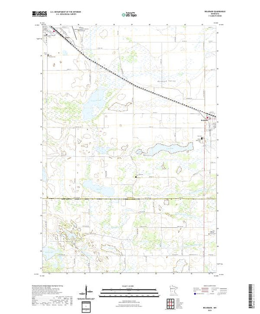 US Topo 7.5-minute map for Belgrade MN – American Map Store