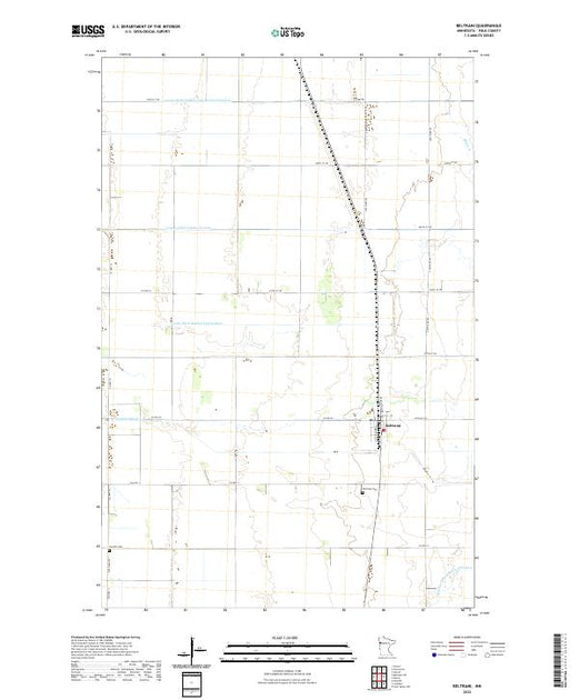 US Topo 7.5-minute map for Beltrami MN – American Map Store