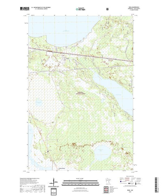 US Topo 7.5-minute map for Bena MN – American Map Store