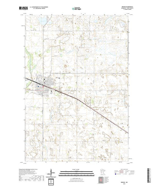 US Topo 7.5-minute map for Benson MN – American Map Store