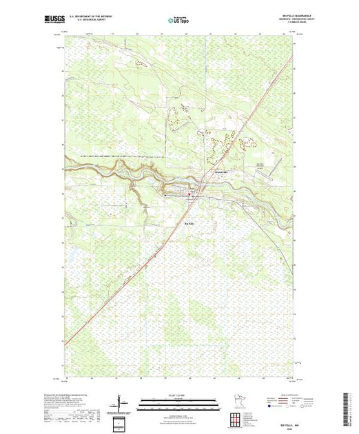 US Topo 7.5-minute map for Big Falls MN – American Map Store