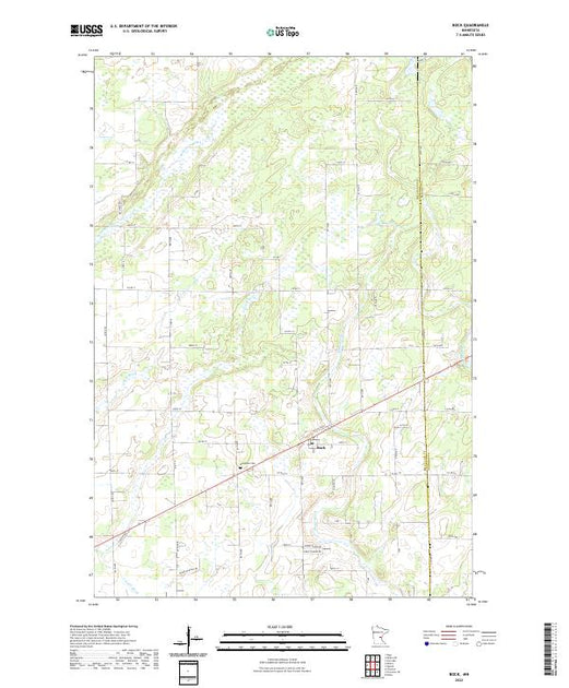 US Topo 7.5-minute map for Bock MN – American Map Store