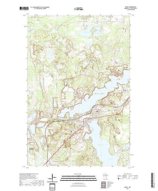 US Topo 7.5-minute map for Bovey MN – American Map Store