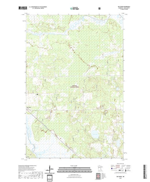 US Topo 7.5-minute map for Boy River MN – American Map Store
