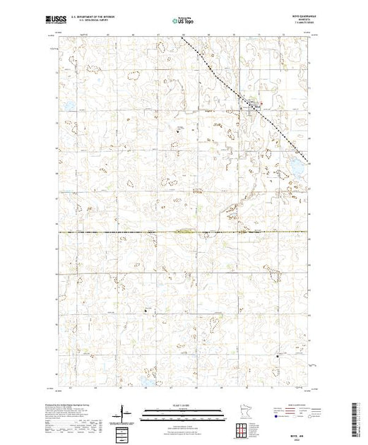 US Topo 7.5-minute map for Boyd MN – American Map Store
