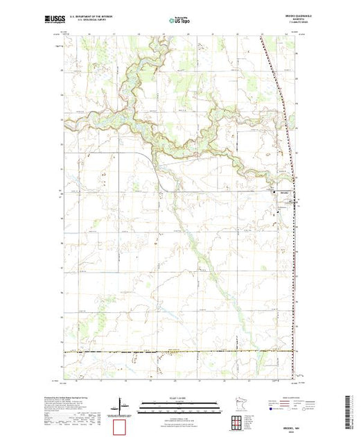US Topo 7.5-minute map for Brooks MN – American Map Store