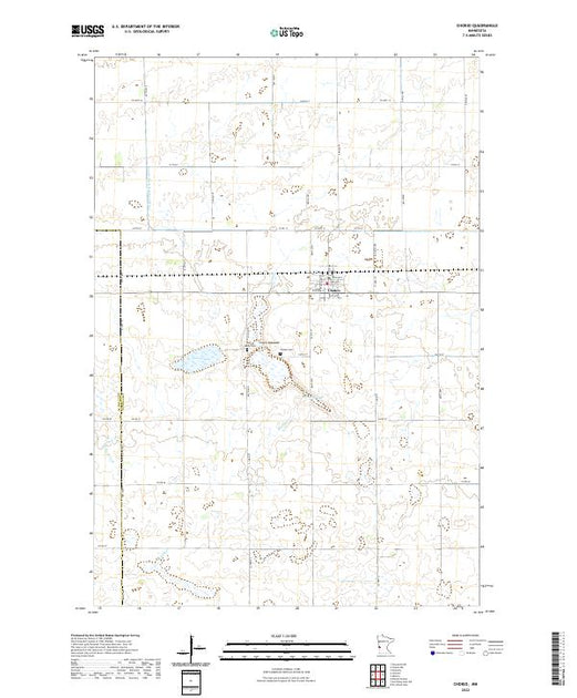US Topo 7.5-minute map for Chokio MN – American Map Store