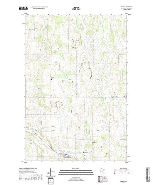 US Topo 7.5-minute map for Clarissa MN – American Map Store