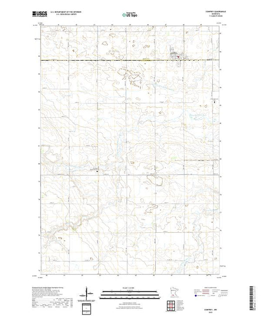 US Topo 7.5-minute map for Comfrey MN – American Map Store