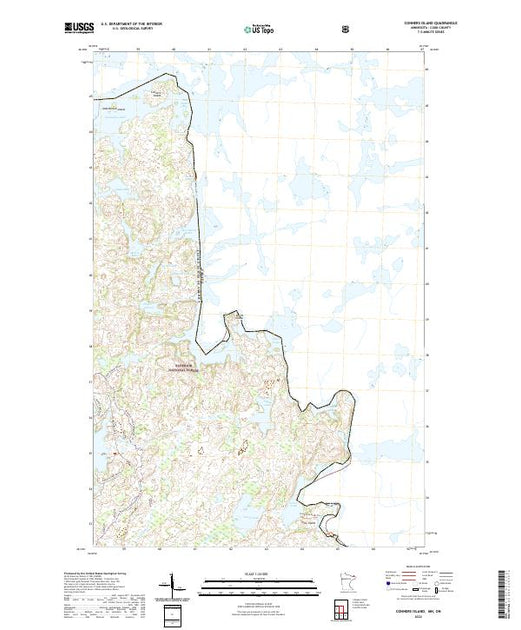 US Topo 7.5-minute map for Conners Island MNON – American Map Store