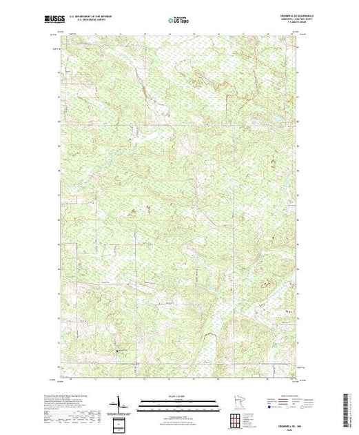 US Topo 7.5-minute map for Cromwell SE MN – American Map Store