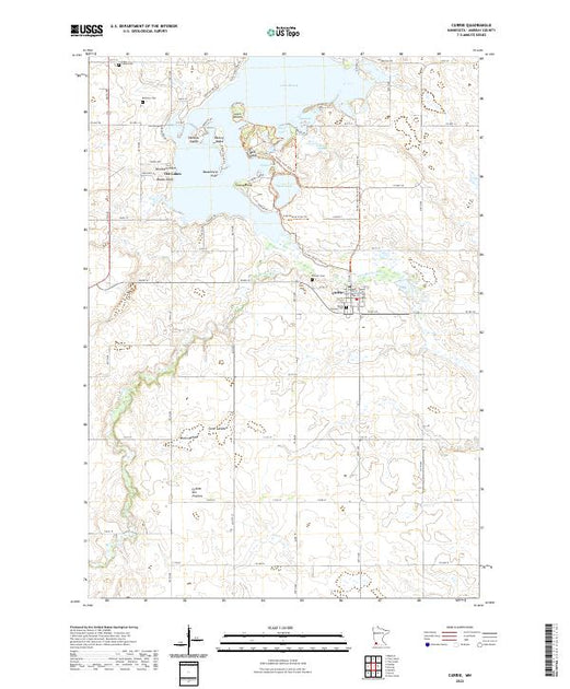 US Topo 7.5-minute map for Currie MN – American Map Store