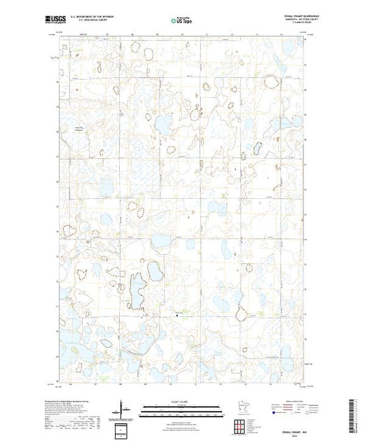 US Topo 7.5-minute map for Dismal Swamp MN – American Map Store