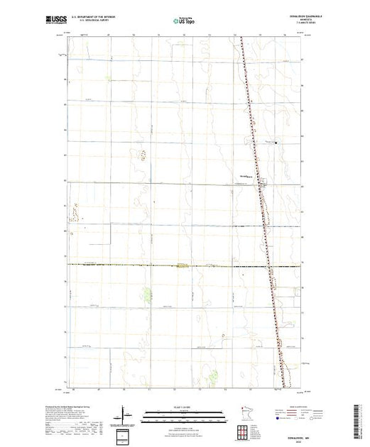 US Topo 7.5-minute map for Donaldson MN – American Map Store