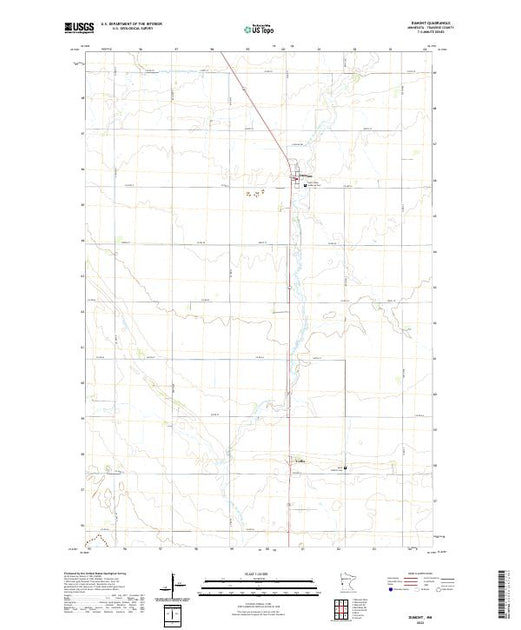 US Topo 7.5-minute map for Dumont MN – American Map Store