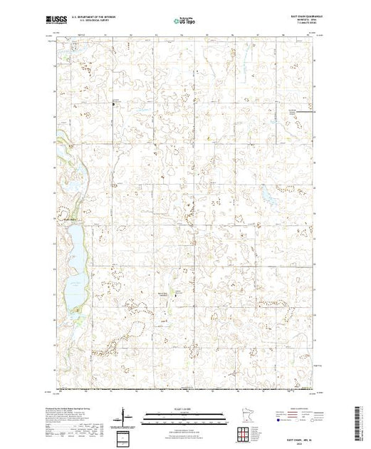 US Topo 7.5-minute map for East Chain MNIA – American Map Store
