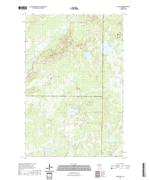 US Topo 7.5-minute map for Edna Lake MN – American Map Store