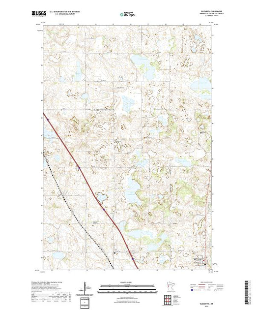US Topo 7.5-minute map for Elizabeth MN – American Map Store