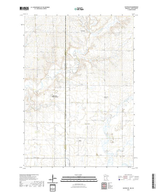 US Topo 7.5-minute map for Elkton SW MNSD – American Map Store