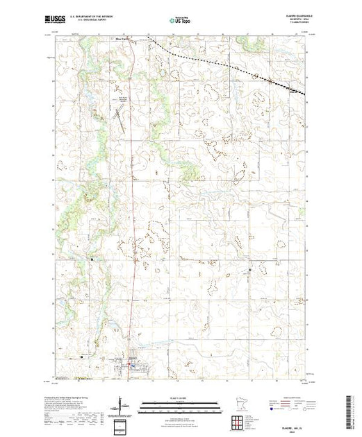 US Topo 7.5-minute map for Elmore MNIA – American Map Store