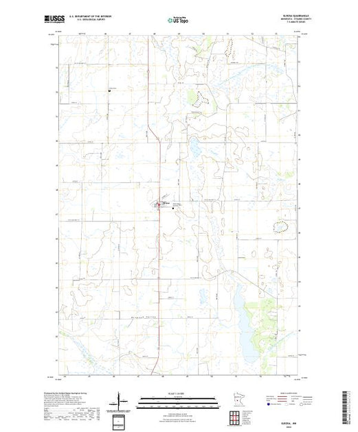 US Topo 7.5-minute map for Elrosa MN – American Map Store