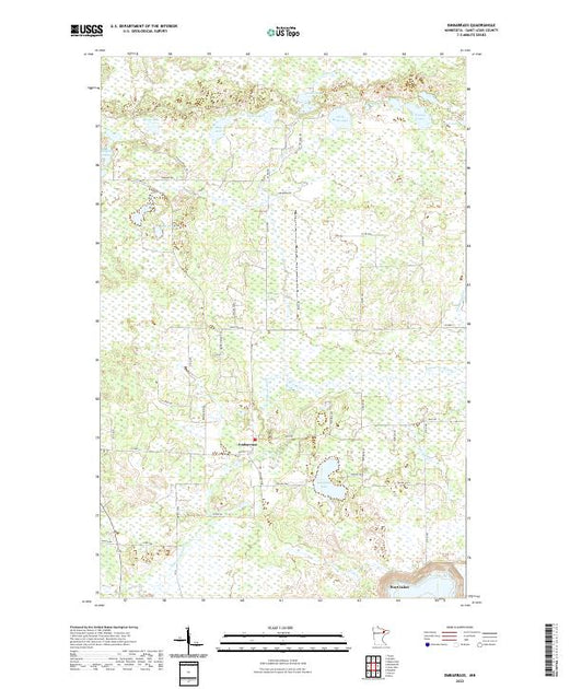 US Topo 7.5-minute map for Embarrass MN – American Map Store