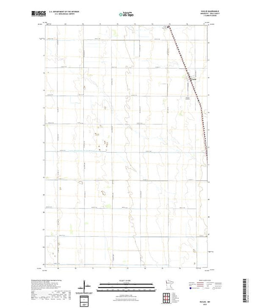 US Topo 7.5-minute map for Euclid MN – American Map Store