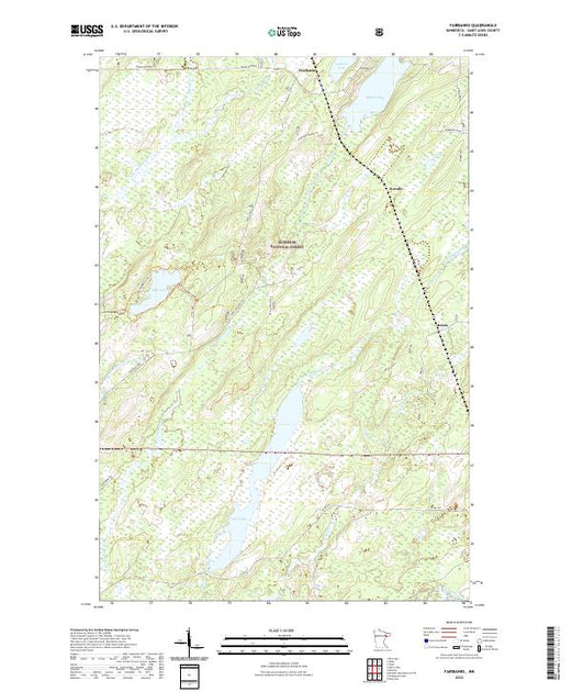 US Topo 7.5-minute map for Fairbanks MN – American Map Store