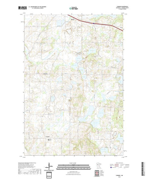 US Topo 7.5-minute map for Farming MN – American Map Store