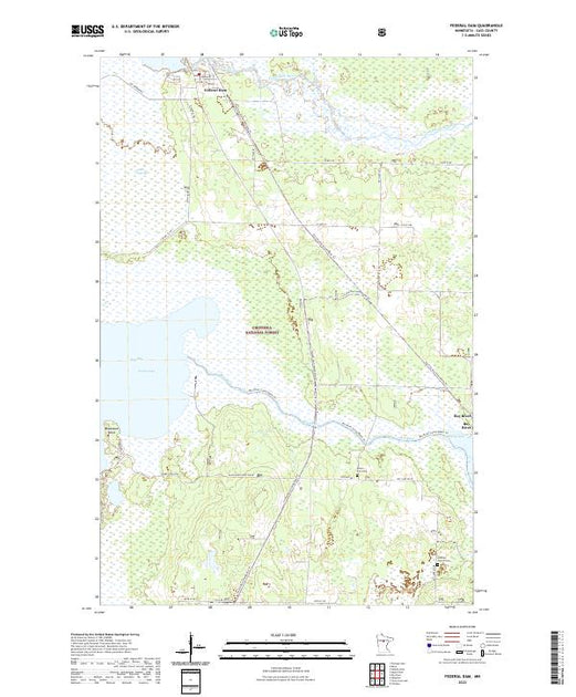 US Topo 7.5-minute map for Federal Dam MN – American Map Store